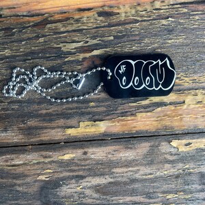 MF DOOM Military Dog Tag Pendant Necklaces Keychain - Etsy