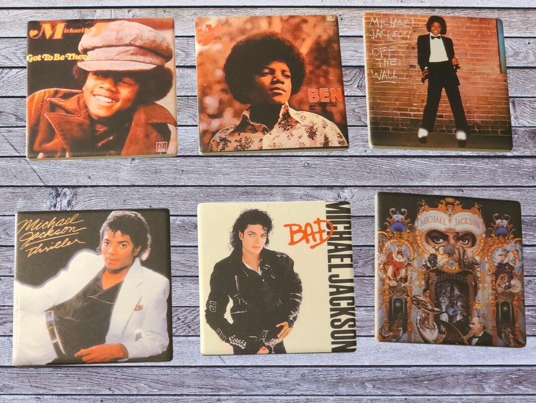 Michael Jackson Albums Collection Ceramic Drink Coasters - Etsy