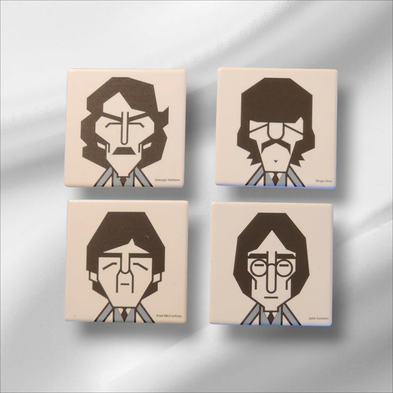 The Beatles Drink Coasters Set of 4 - Etsy