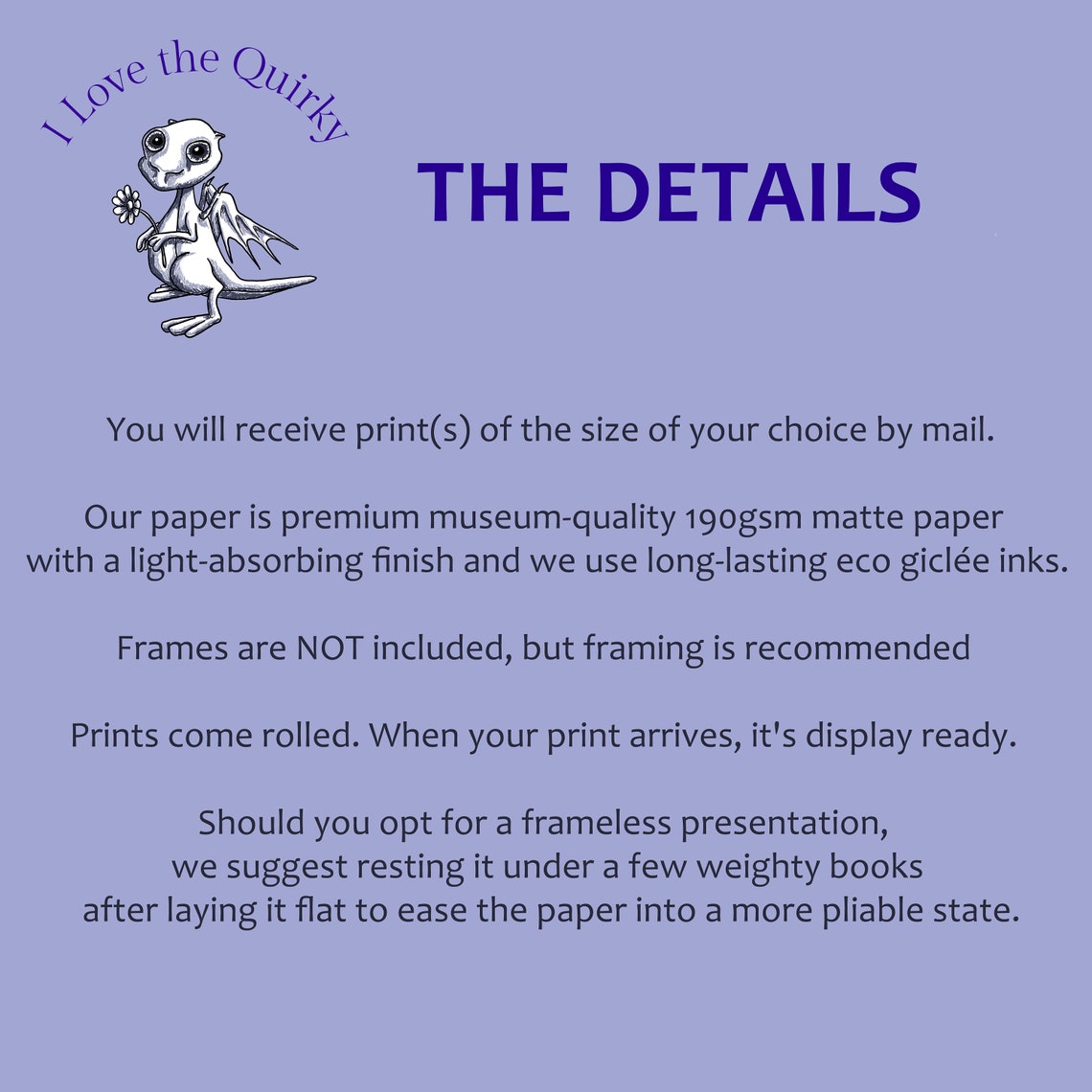 Grumble the Gruff Blue Dragon Art Print Fantasy Wall Decor for Kids ...