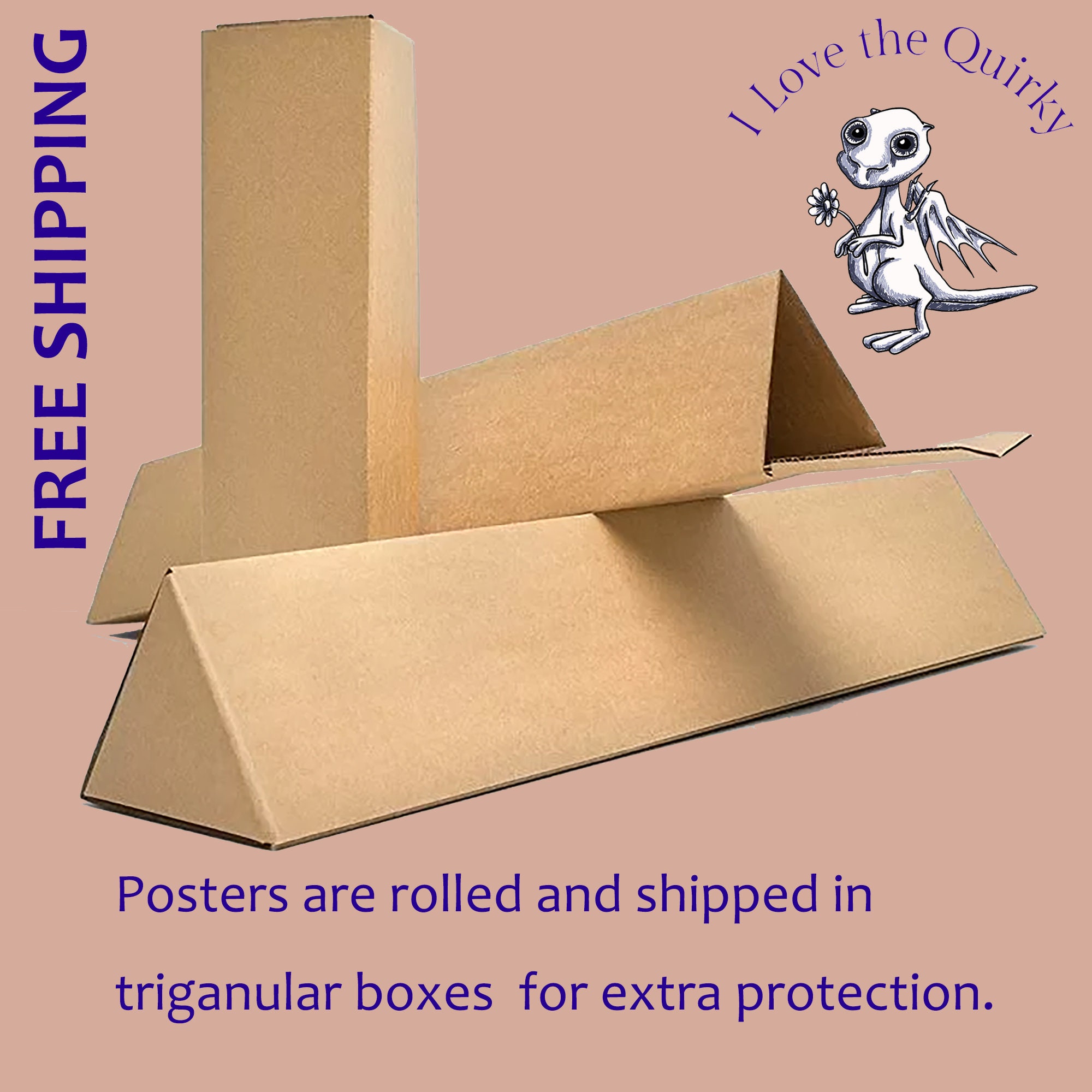 Grumble the Gruff Blue Dragon Art Print Fantasy Wall Decor for Kids ...