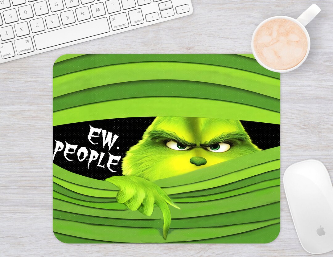 The Ew People Grinch Christmas Mouse Pad - Etsy
