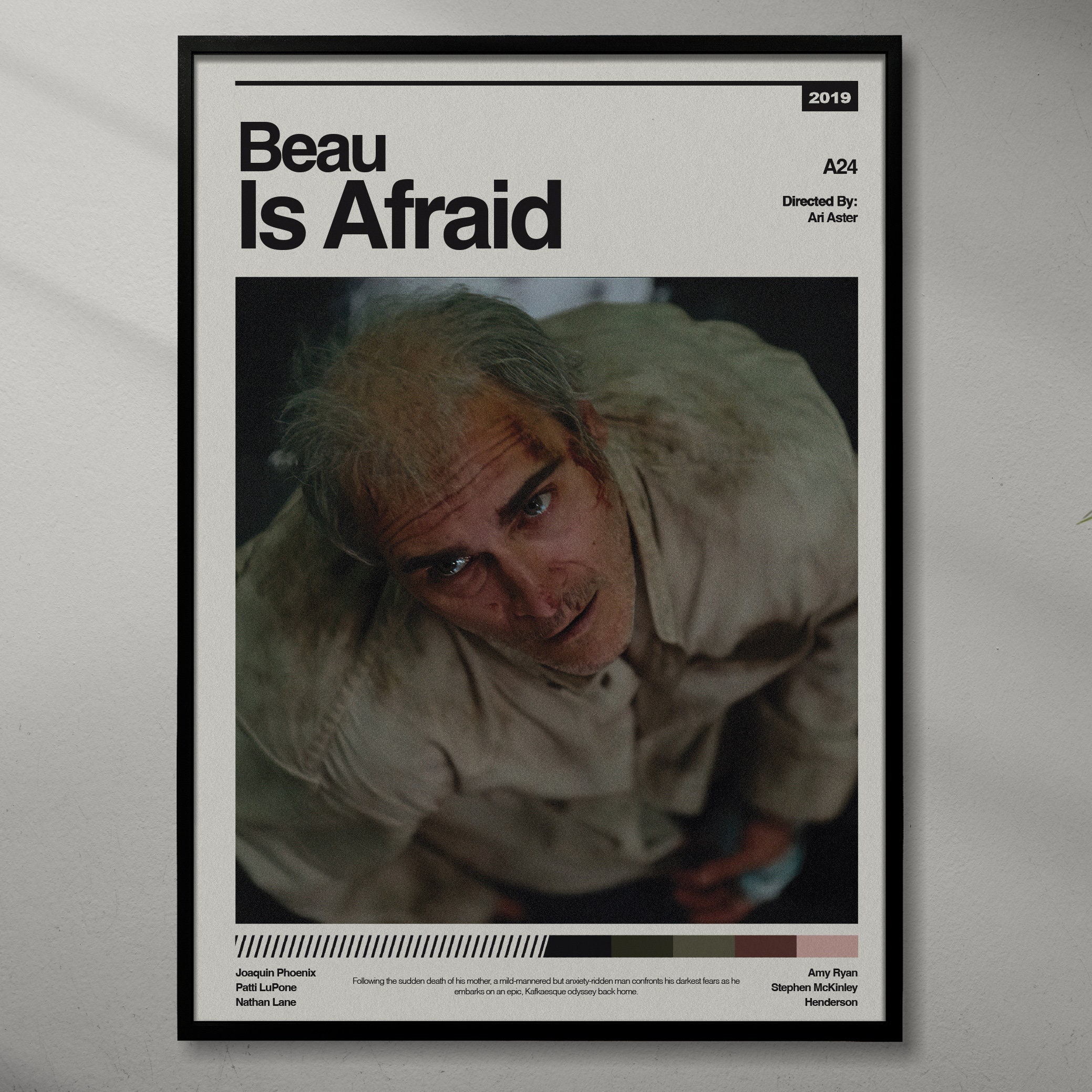 Beau is Afraid Vintage Movie Poster - Ari Aster - Joaquin Phoenix ...