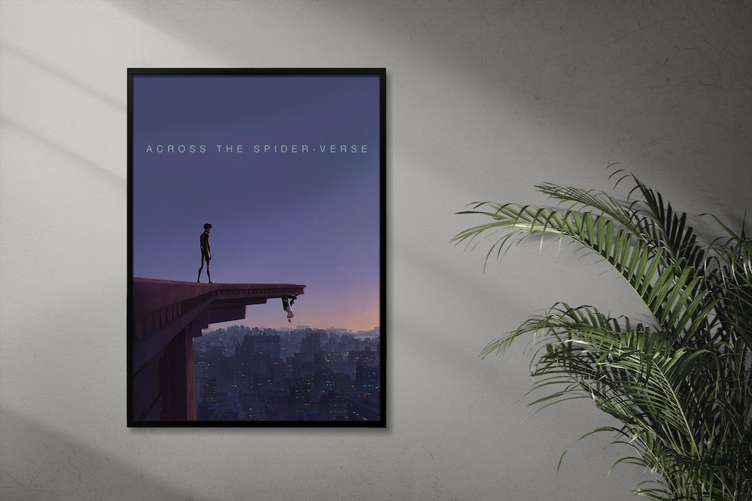 Spider-man Across the Spider-verse Minimalist Poster - Miles Morales ...