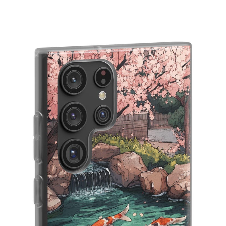 Studio Ghibli Inspired Koi Fish Pond Phone Case Anime Art Lovers Phone ...