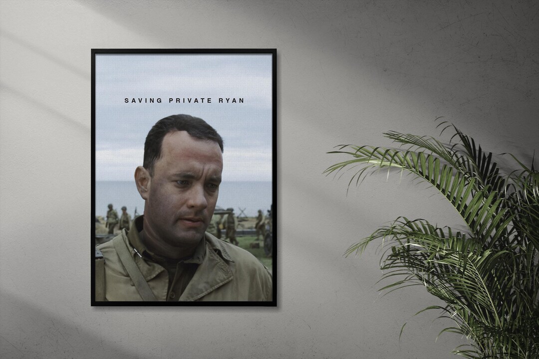 Saving Private Ryan Poster - Minimalist War Movie Art - Tom Hanks ...