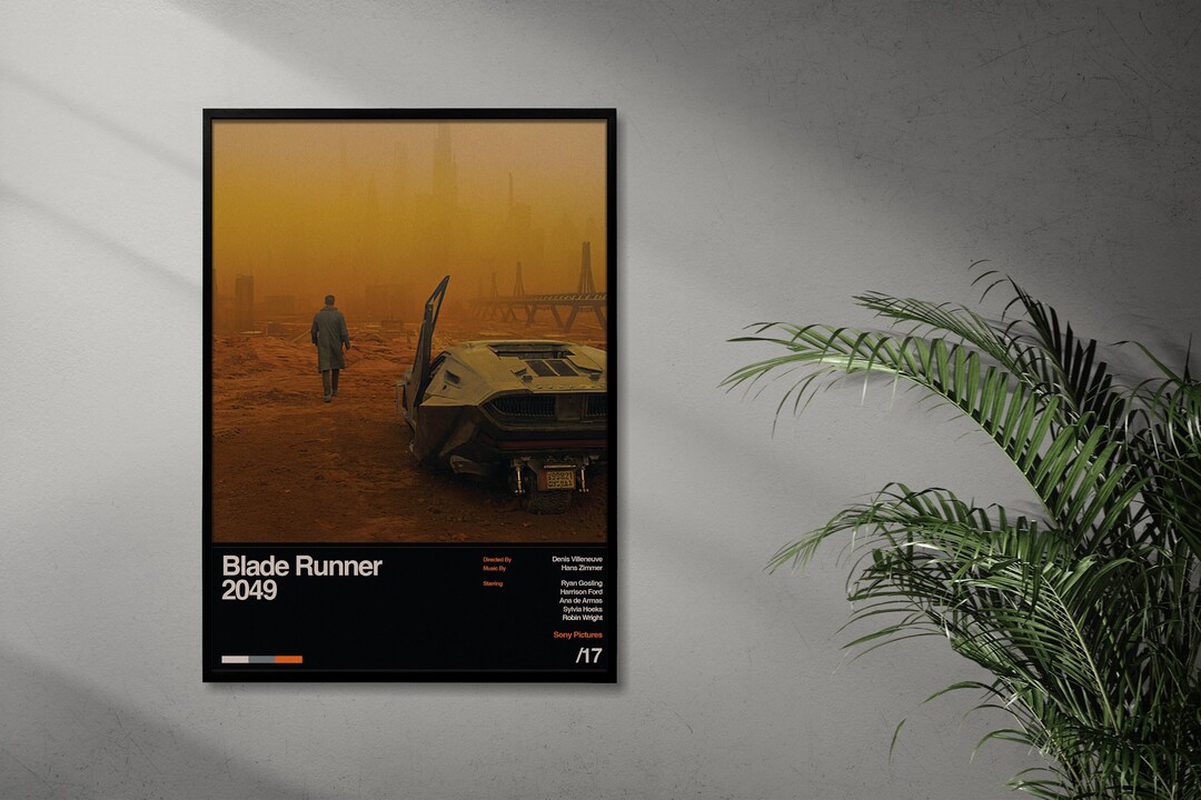 Blade Runner 2049 Movie Poster – Retro Minimalist Sci-fi Art (digital ...