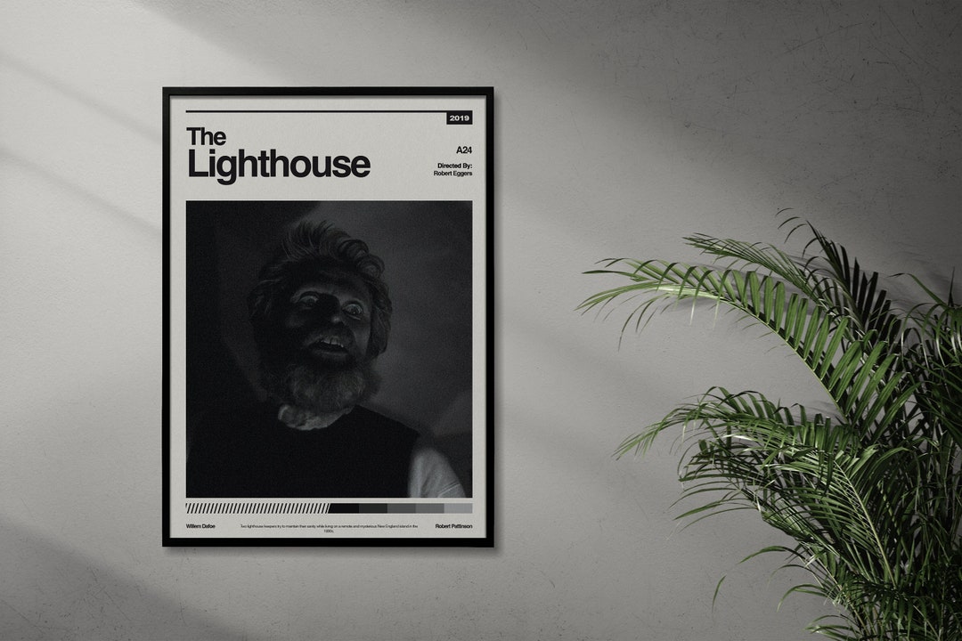 The Lighthouse Vintage Movie Poster - A24 - Retro Art Print - Robert ...