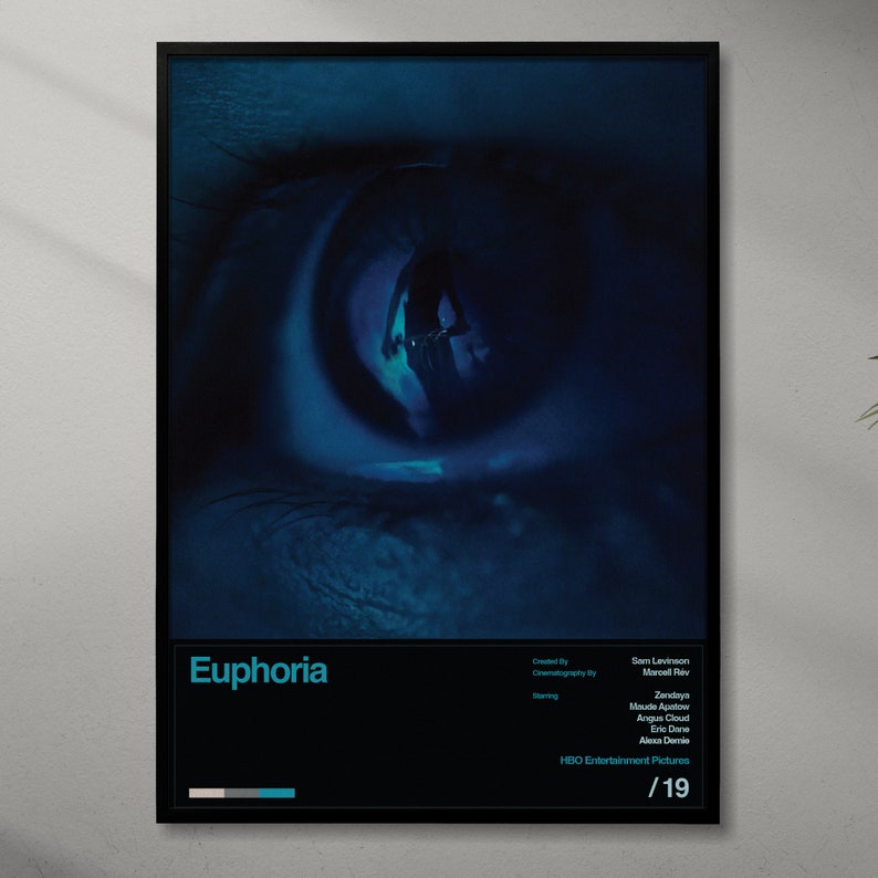 Euphoria Series Poster – Minimalist TV Drama Art (digital Download) - Etsy