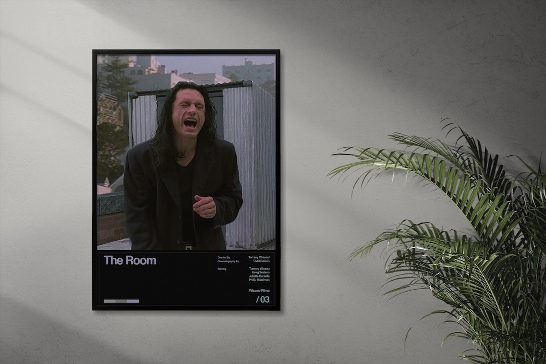 The Room Vintage Movie Poster - Tommy Wiseau - Cult Classic - Retro Art Print - 2003 Film - Gift ...