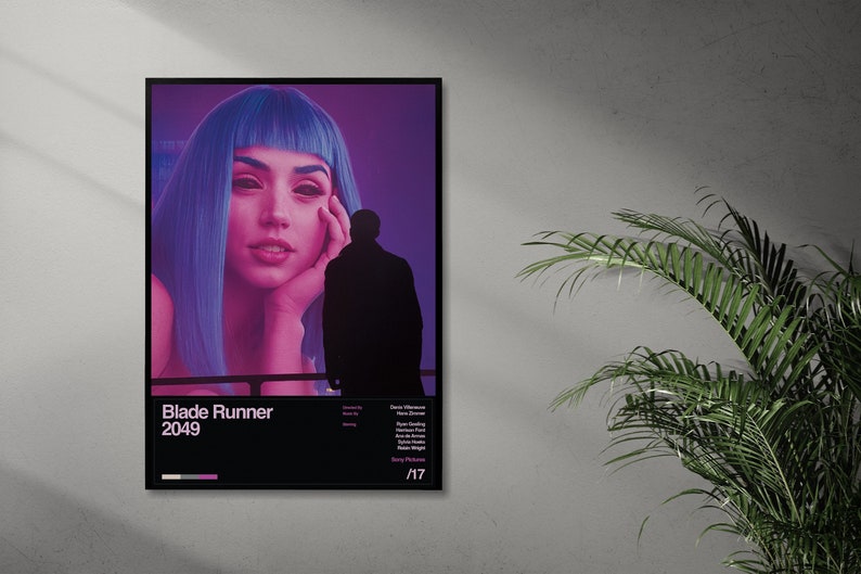 Blade Runner 2049 Poster - Retro Minimalist Poster Art - Ana De Armas ...
