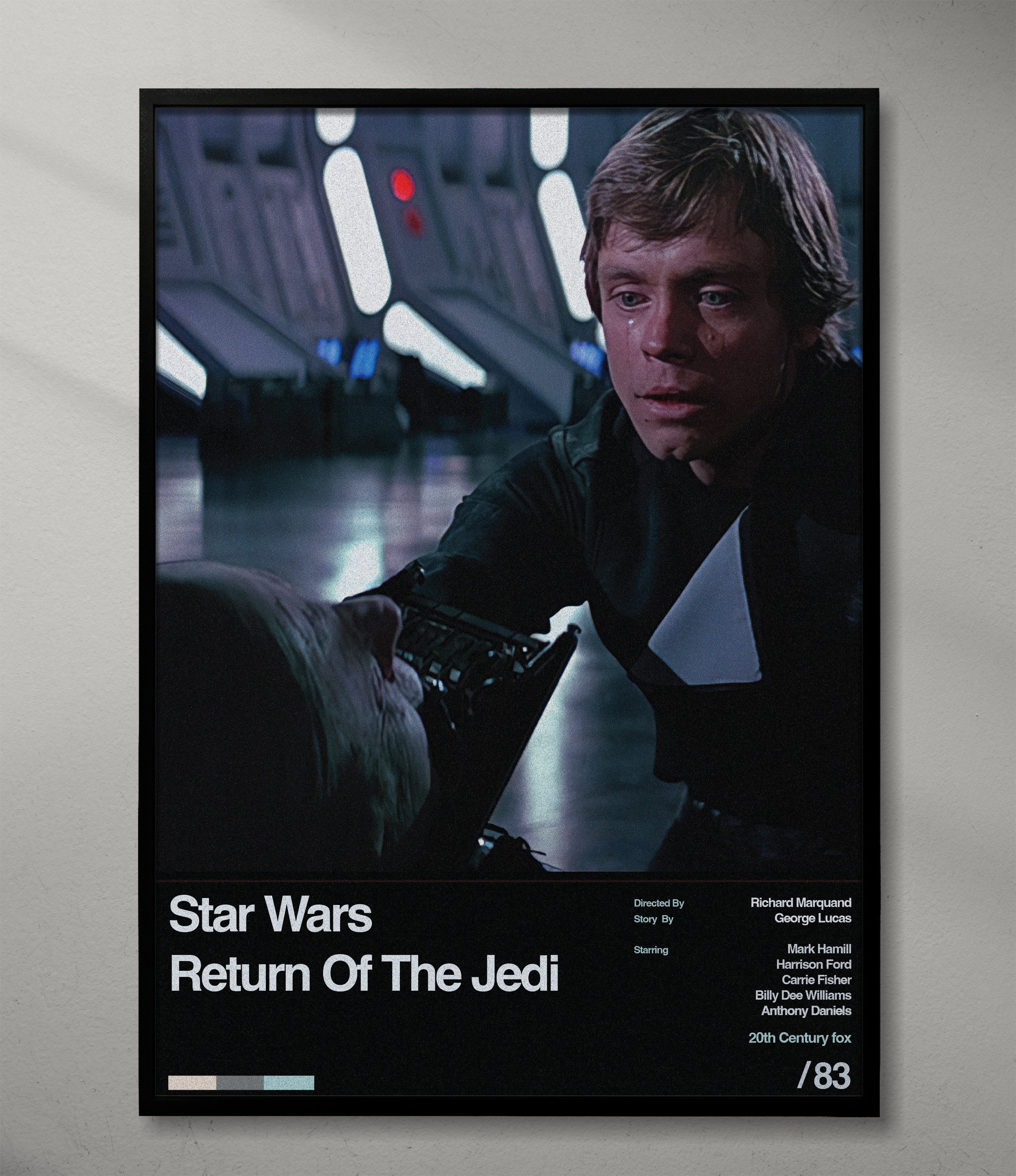 Star Wars Return of the Jedi Movie Poster Retro Minimalist Poster Art ...