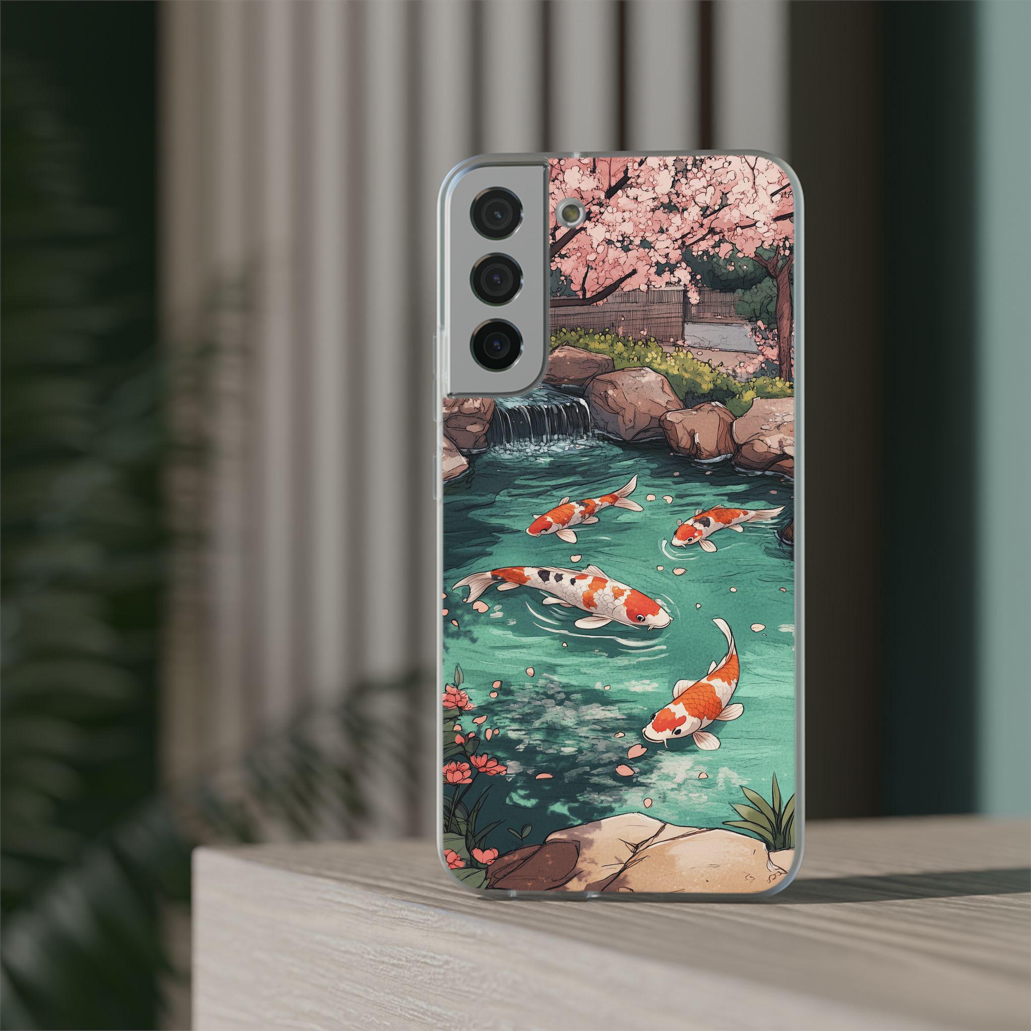 Studio Ghibli Inspired Koi Fish Pond Phone Case Anime Art Lovers Phone ...