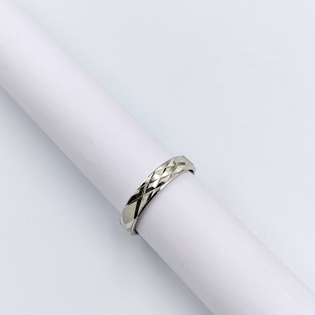 Band With Criss Cross Lines Finger Ring Checks Design Band - Etsy