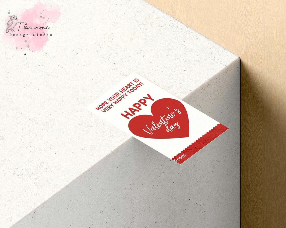 Printable Valentine's Day Classroom Exchange Tags/cards for Kids, Happy ...