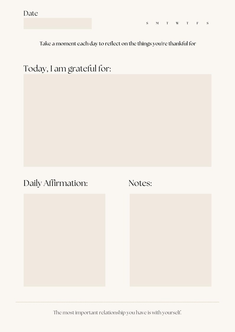 The Daily Gratitude Journal - Etsy