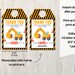 Construction Birthday Favor Tags, Thank You Tags, Applesauce Tags ...