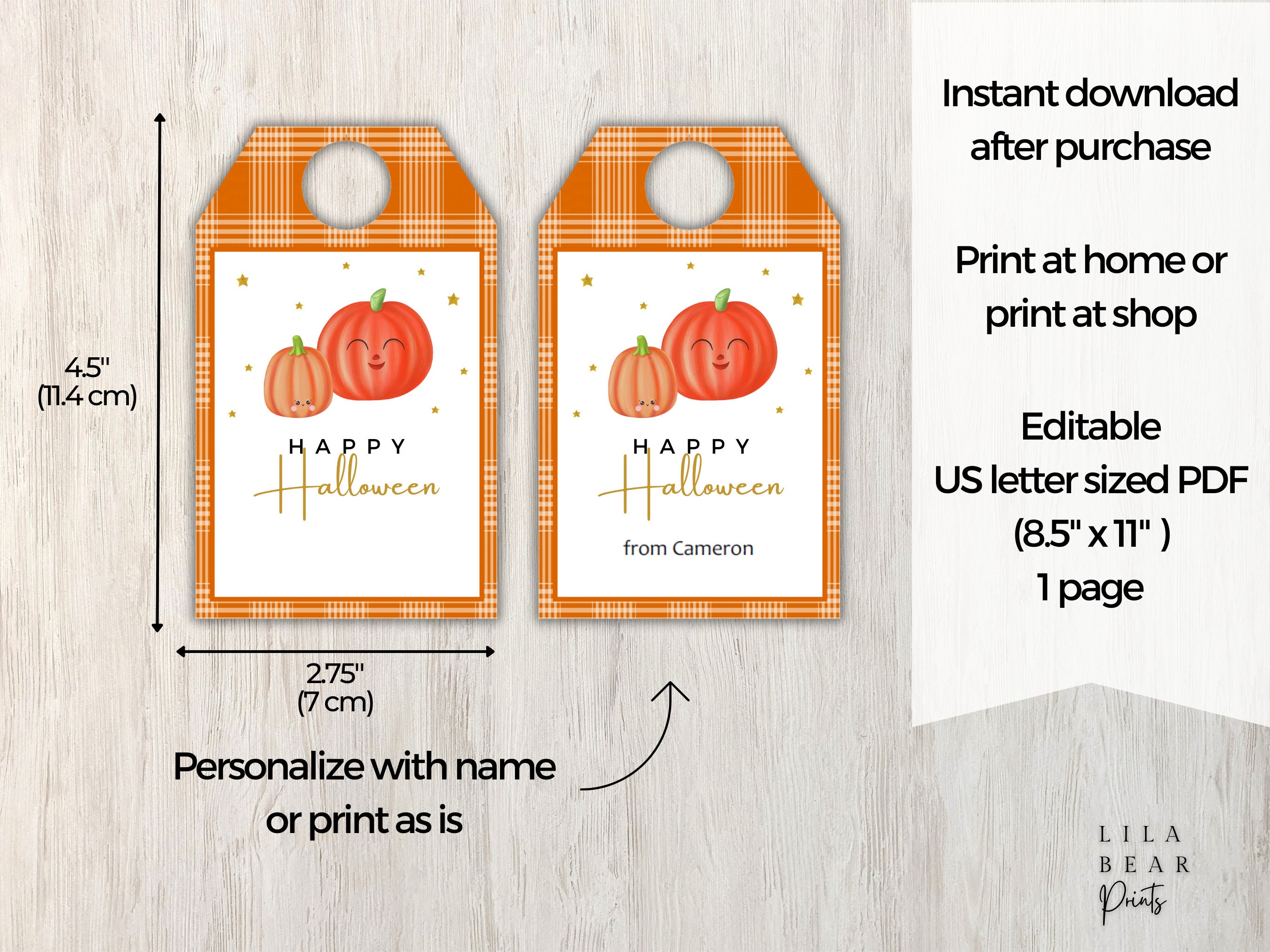 Editable Halloween Applesauce Pouch Tags: Kids Classroom Favors ...