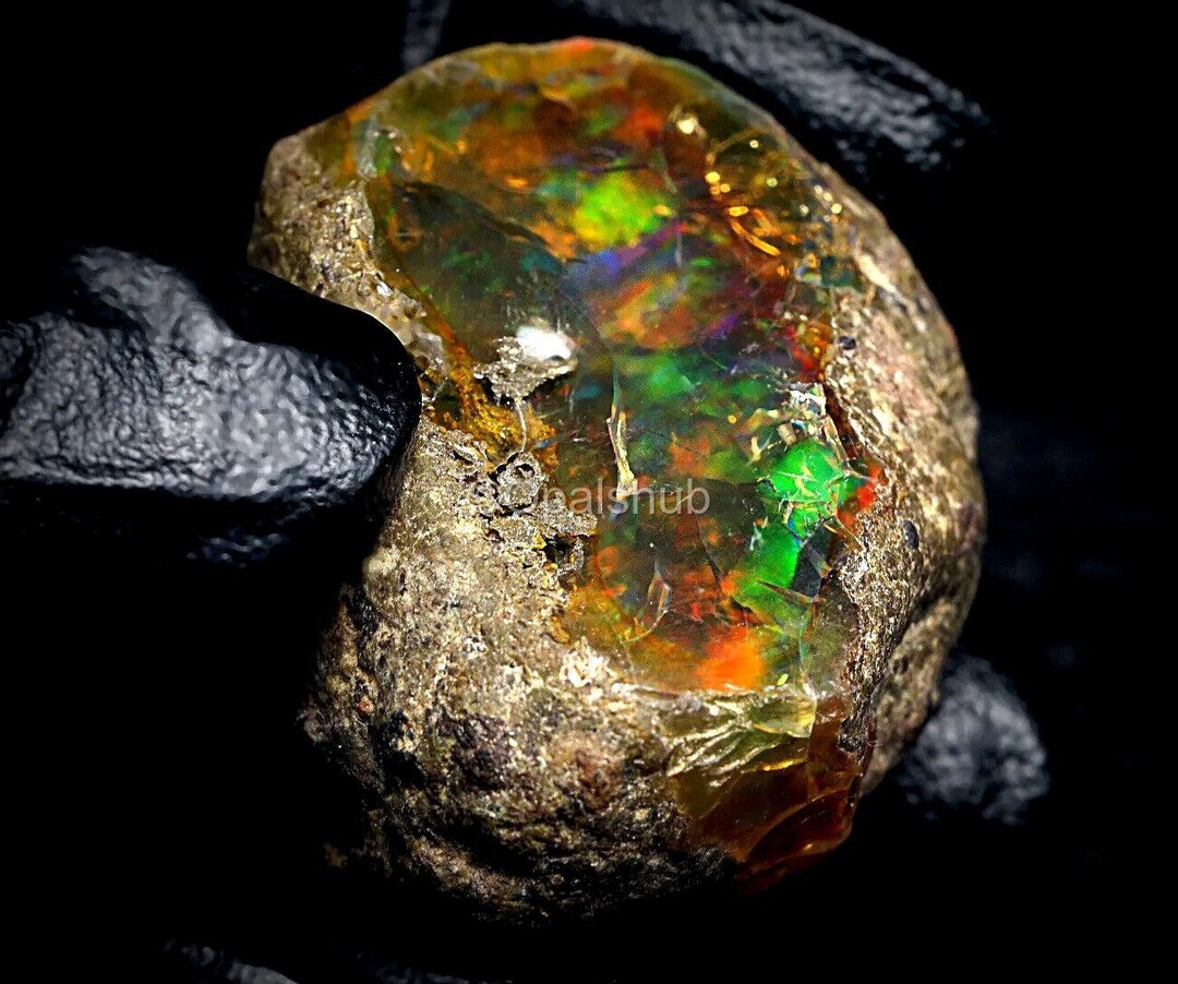 Natural Specimen Fire Opal / 158.00 Cts Gemstone/ Rough Opal Stone ...
