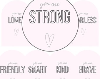 Printable Daily Affirmation Cards for Kids Digital - Etsy