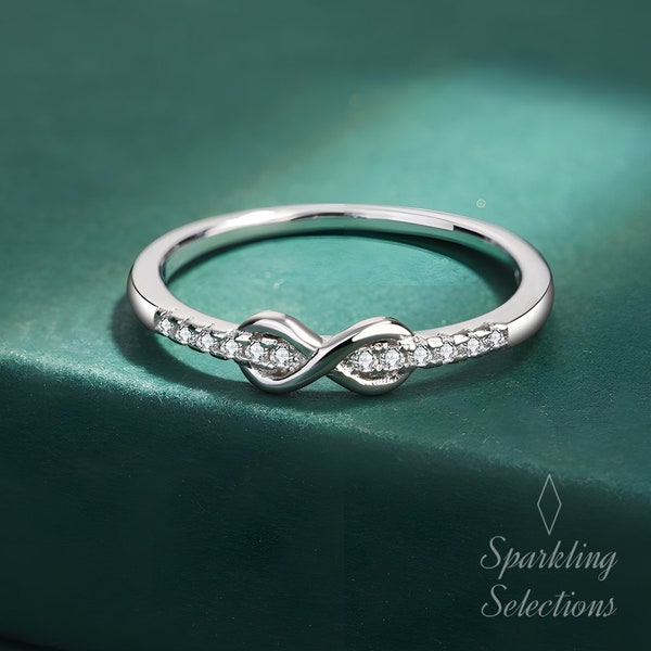 Silver Infinity Ring - Etsy