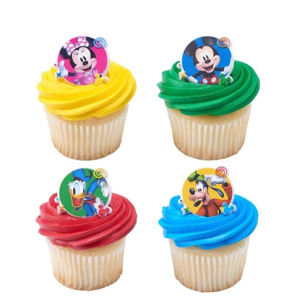 Mickey Mouse and Friends Cupcake Toppers - Etsy