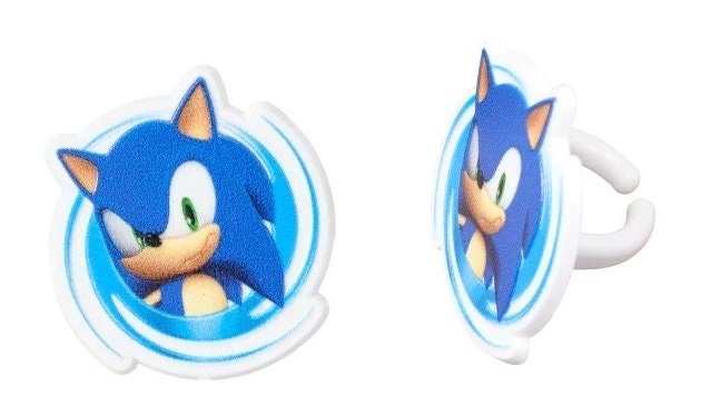 Sonic Cupcake Rings - Etsy