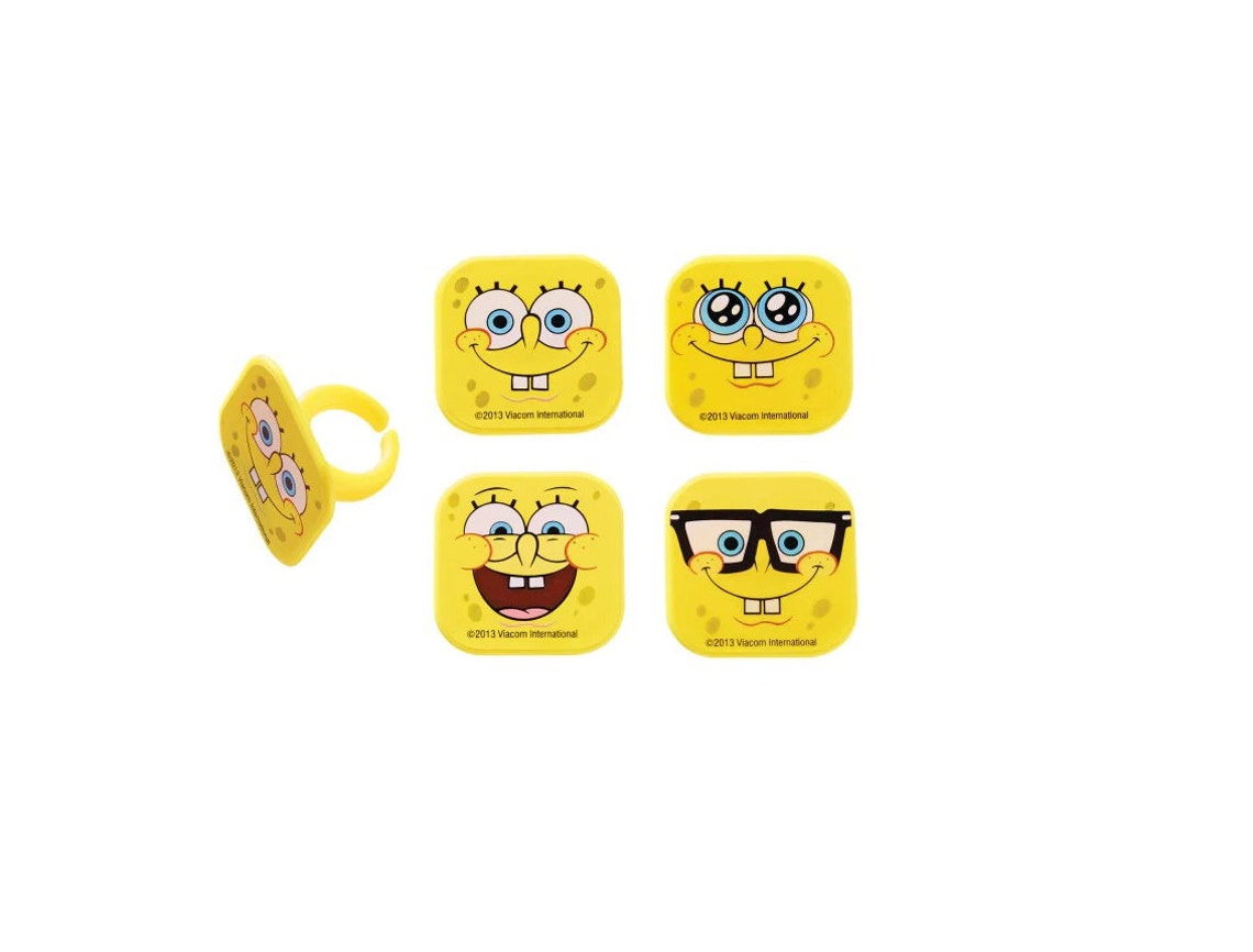 Spongebob Cupcake Rings - Etsy