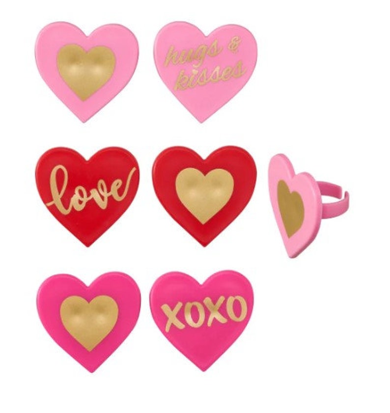 Love Heart Rings - Etsy