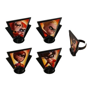Incredibles Cupcake Rings - Etsy