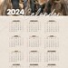 2024 Printable Calendar, Safari Animal Calendar, Wildlife Calendar ...