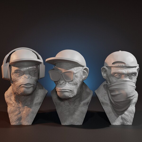 3 Wise Monkeys - Etsy