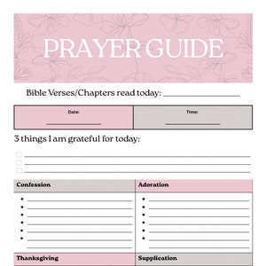 Daily Prayer Journal, 2 Page, A4, Morning and Night Devotional, PDF ...