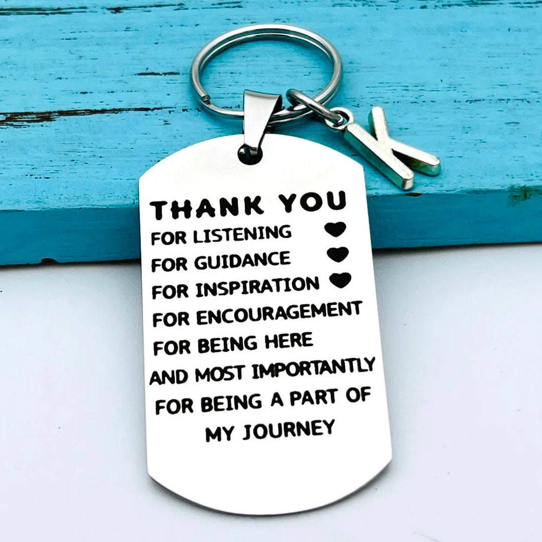 Thank You Gift Keychain for Mentor Boss Supervisor Teacher Leaving ...