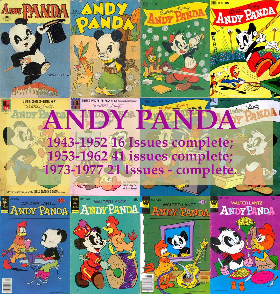 Comics Andy Panda Comics 78 Issues Andy Panda Comics - Etsy