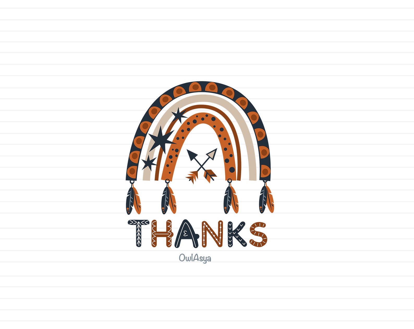 Baby Weather Clipart, Rainbow SVG, Tribal Nursery Printable, Moon PNG ...