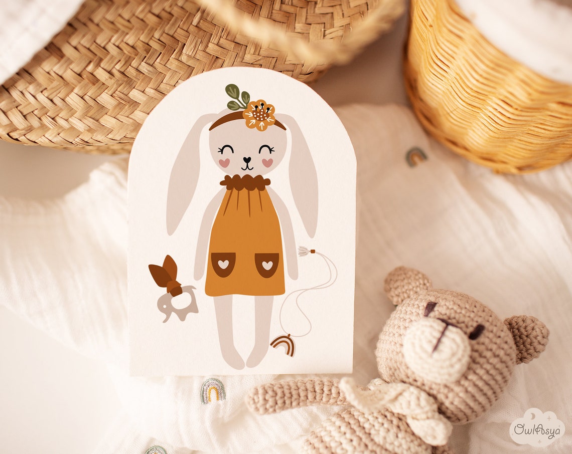 Bohemian Clipart, Boho Animals SVG, Baby Shower Clipart, Newborn Boho ...