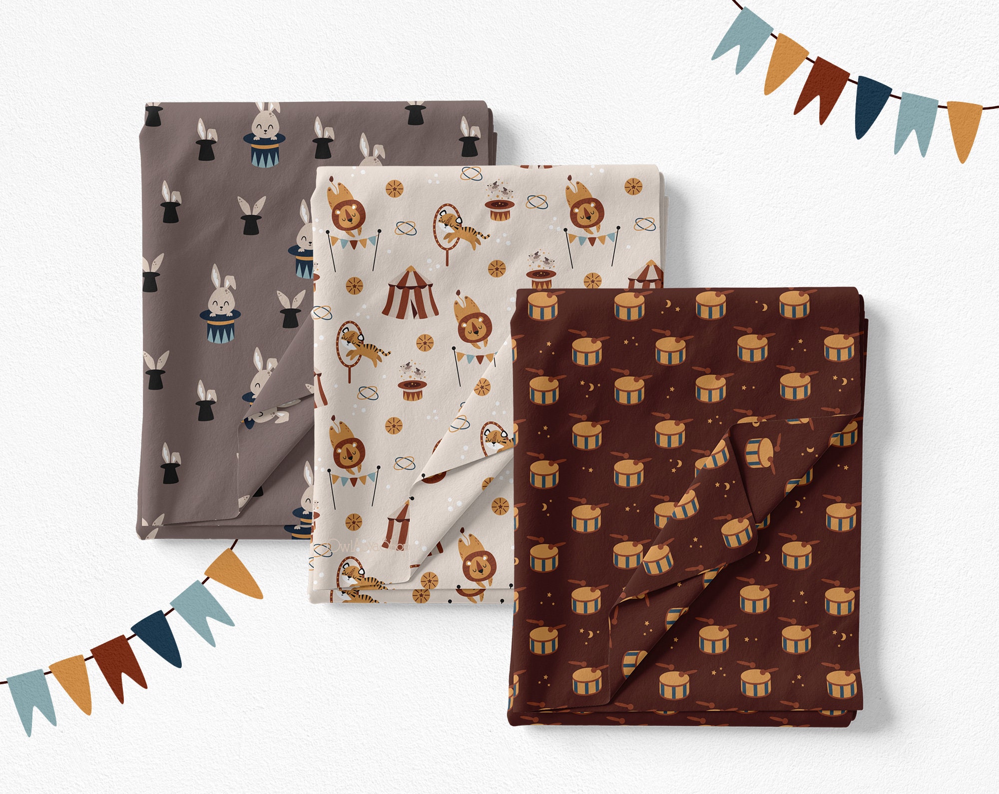 Circus Digital Paper, Animal Patterns, Circus Printable, Boho Animals ...