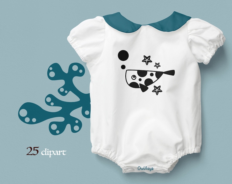 Black Fish Clipart, Sea Animals SVG, Ocean Clipart, Black Fish SVG ...