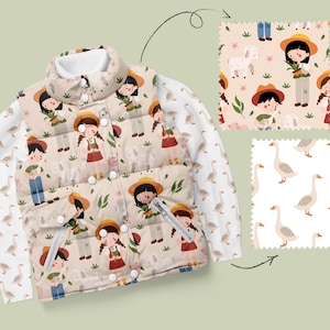 Farm Life Animals Digital Paper, Animals Seamless Pattern, Farm ...