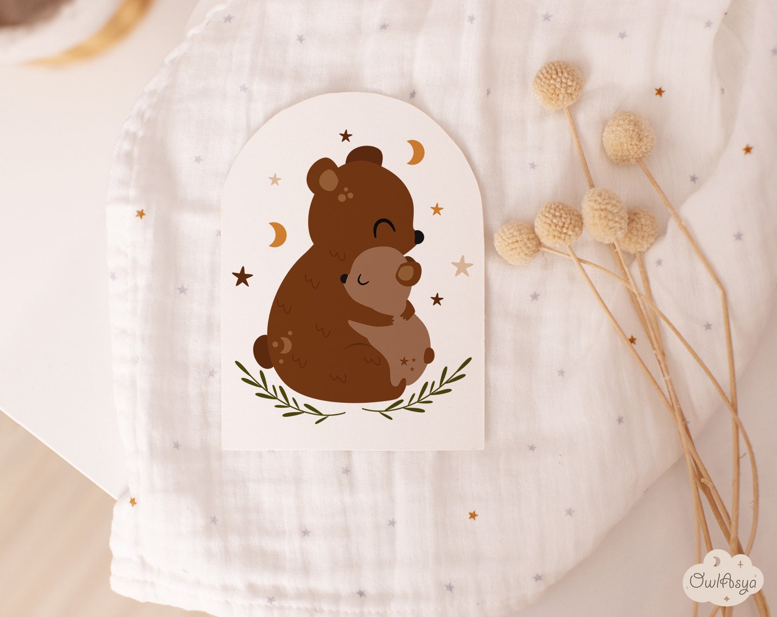 Animals Clipart, Mother and Baby Svg, Woodland Animals PNG, Boho Animal ...