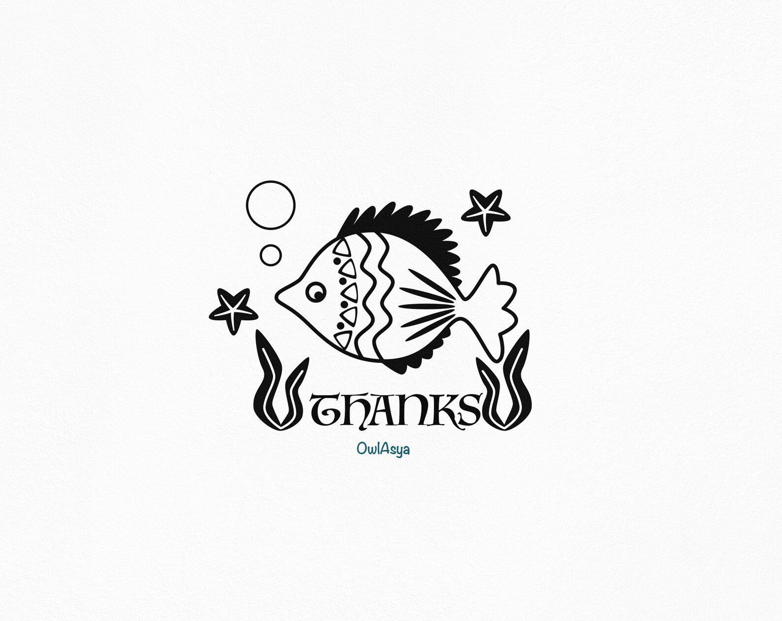 Black Fish Clipart, Sea Animals SVG, Ocean Clipart, Black Fish SVG ...