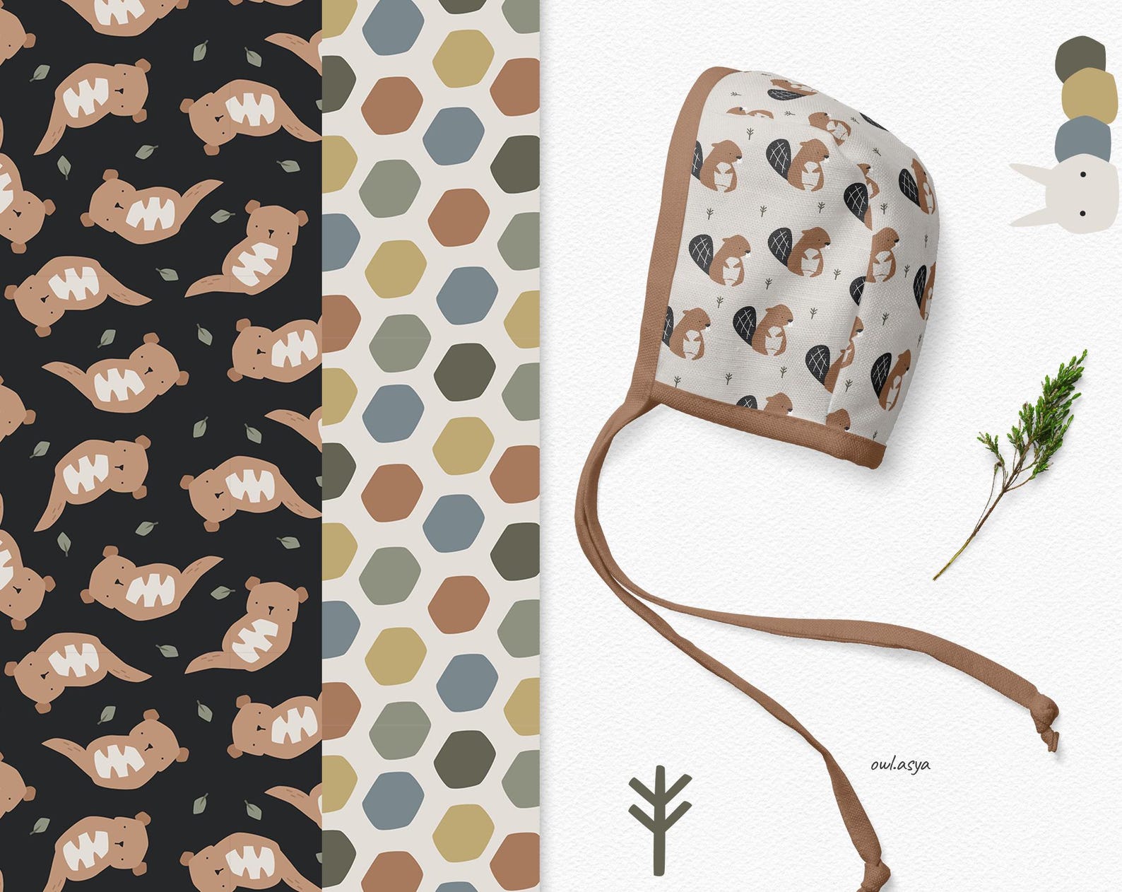 Forest Animals Digital Papers, Animals Seamless Patterns, Woodland ...