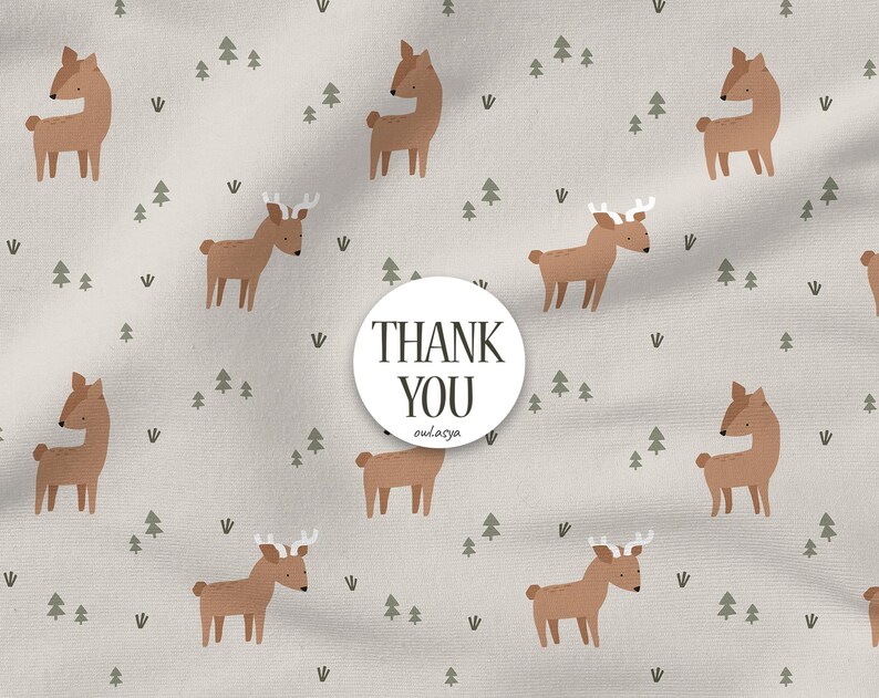 Forest Animals Digital Papers, Animals Seamless Patterns, Woodland ...