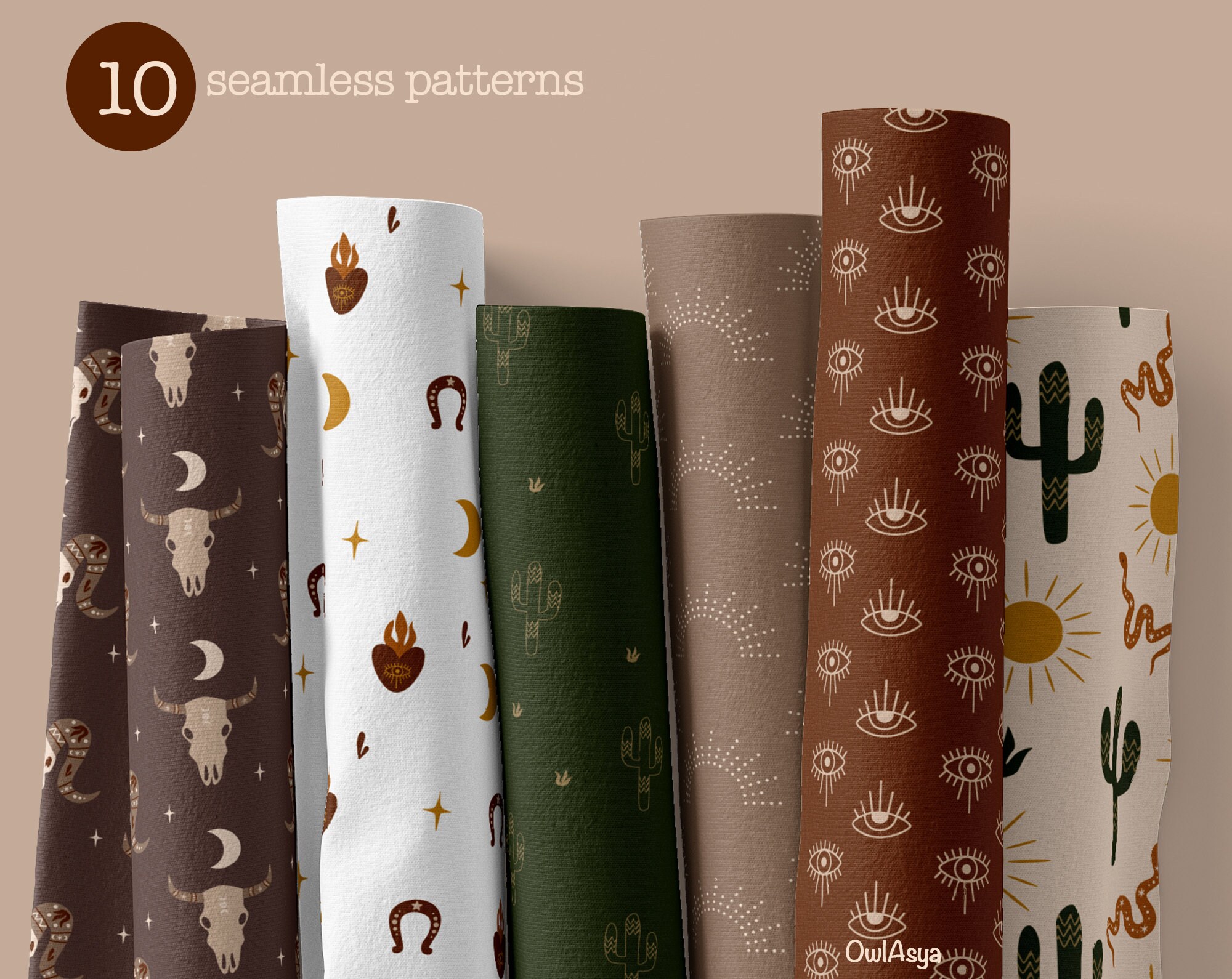 Wild West Paper Boho Western Paper Boho Digital Pattern - Etsy