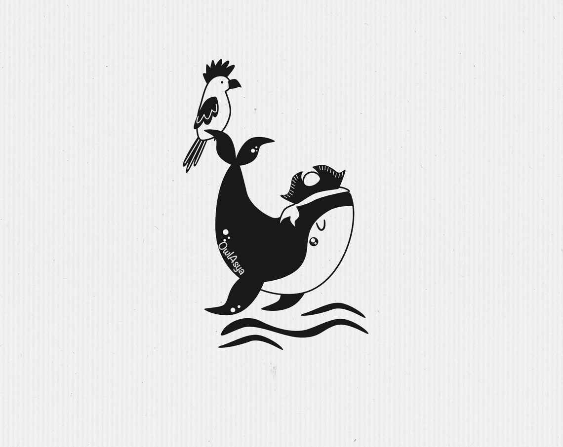 Black Pirate Animals SVG Pirate Ship Clipart Black Sea Life - Etsy