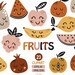 Fruit Clipart, Cute Fruit SVG, Kawaii Fruit PNG, Tropical Fruit, Cute ...