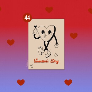 Black Retro Groovy Valentine Clipart, Hippie Love SVG, Line Heart ...