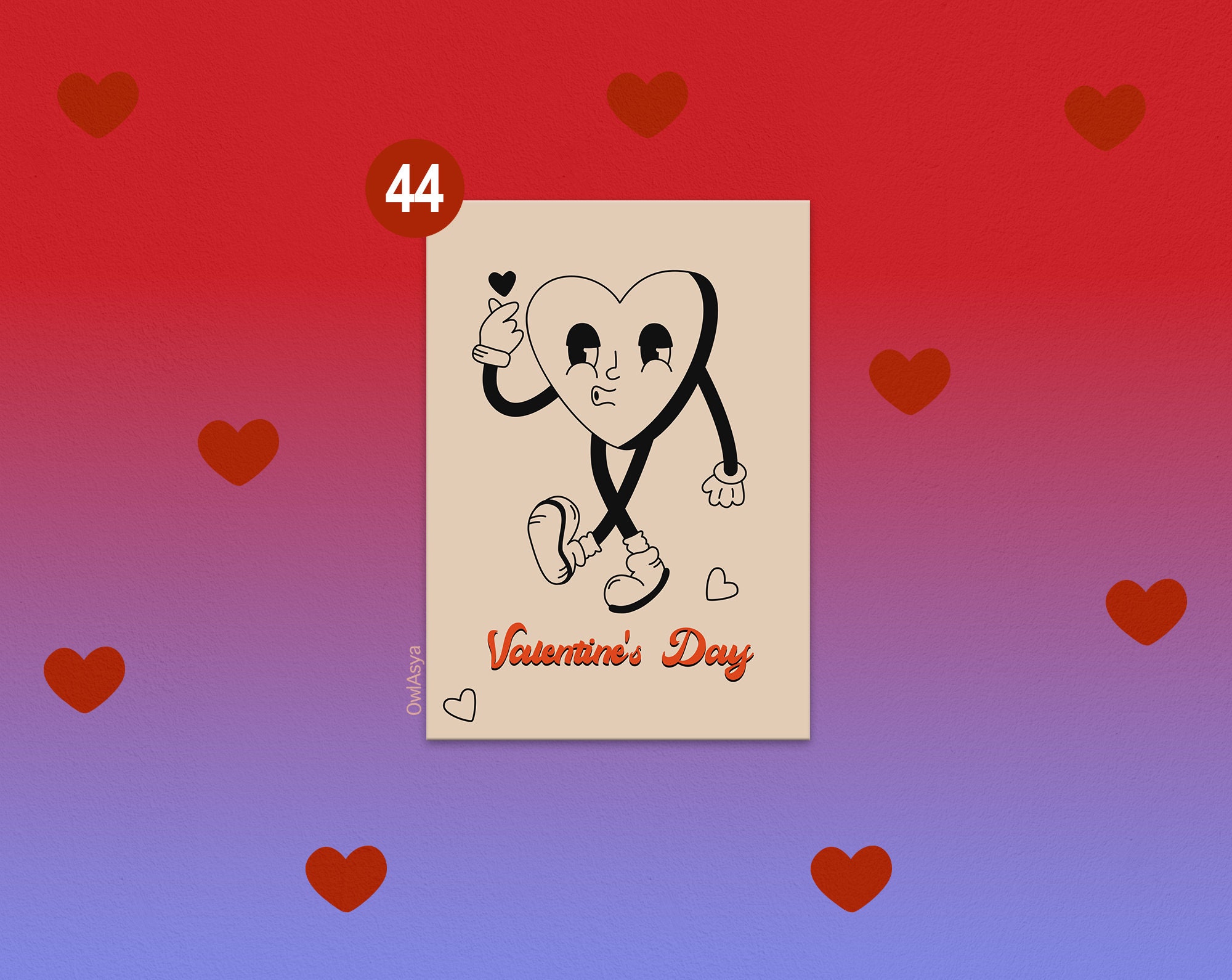 Black Retro Groovy Valentine Clipart, Hippie Love SVG, Line Heart ...