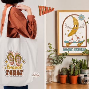 Retro Summer Clipart, Groovy Characters SVG, Hippie Elements, 70s, 80s ...